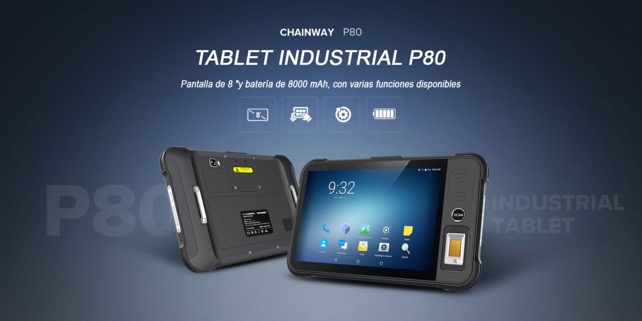 Tablet Industrial P80 Android Chainway - FQ Ingeniería Electrónica